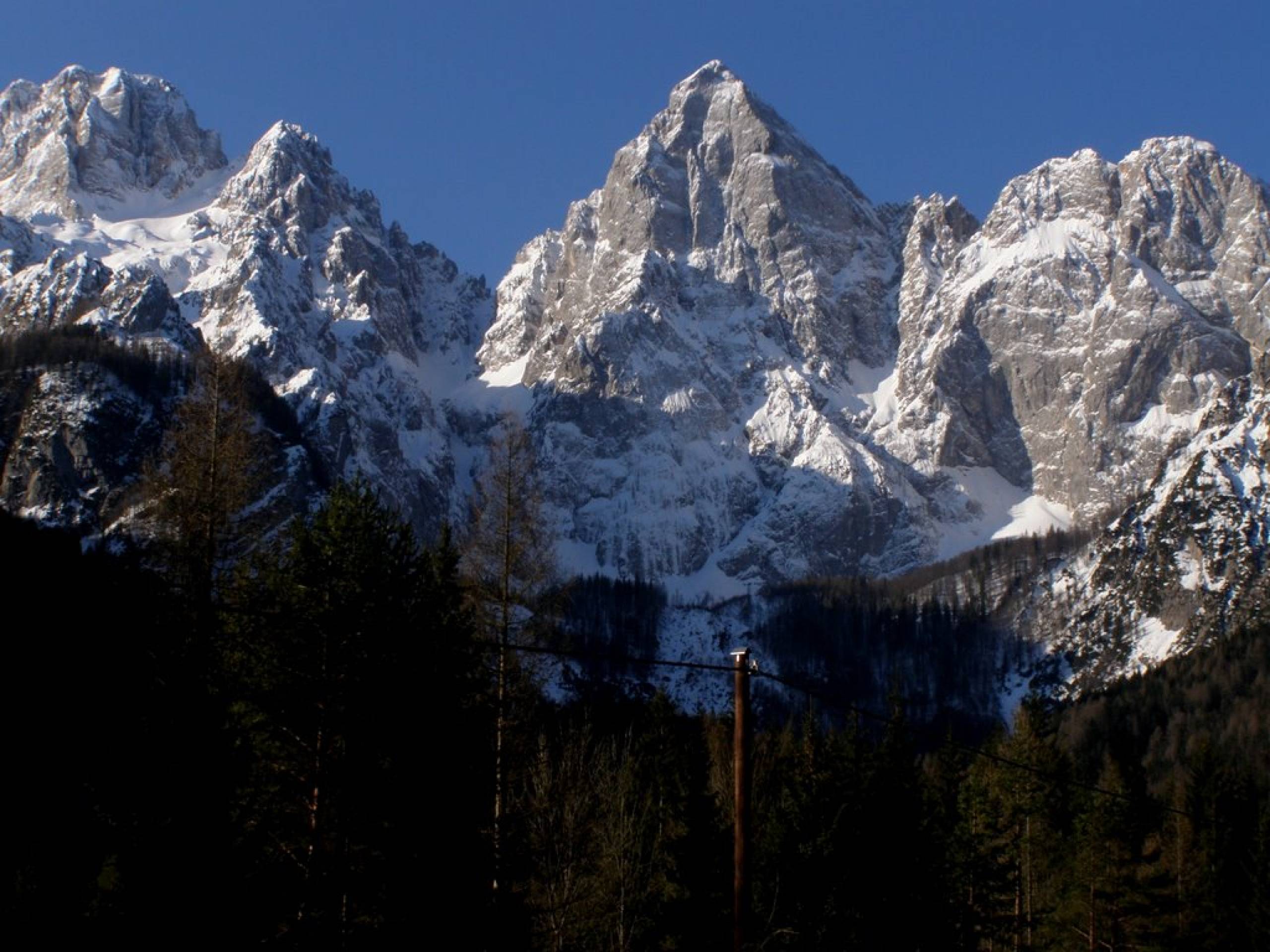 Gozd Martuljek, Alpy Słoweńskie, Słowenia, największa baza...